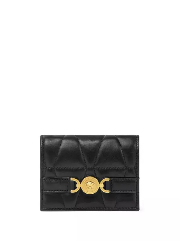 Versace Medusa '95 Quilted Bi-fold Wallet - Black