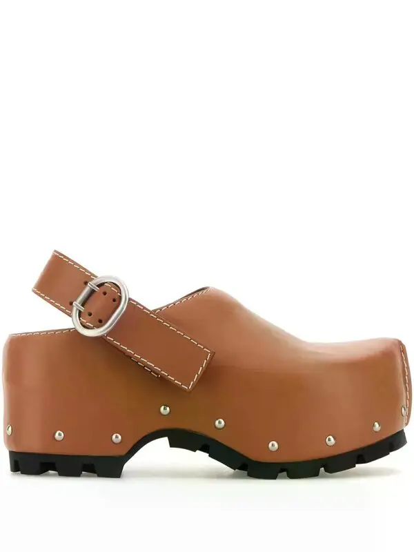 JIL SANDER 90mm Leather Clogs