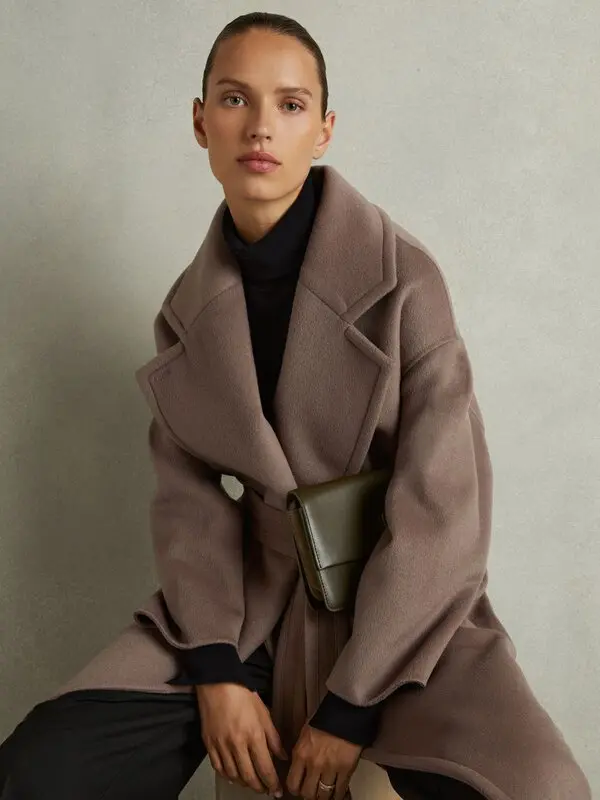 REISS Wool-blend Blindseam Coat