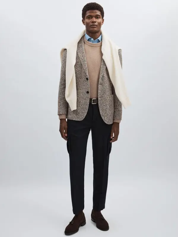 LES DEUX Wool-blend Cargo Suit Trousers