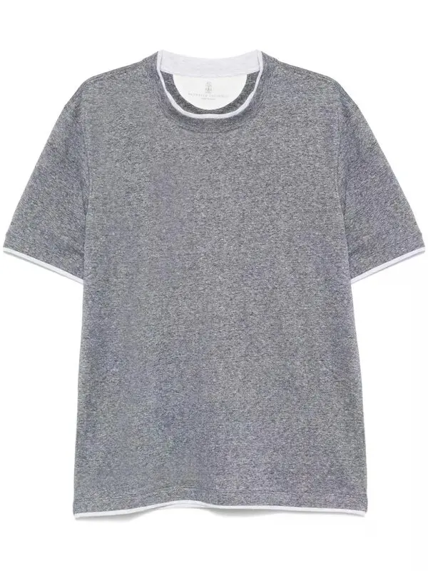 Brunello Cucinelli Mélange-effect T-shirt