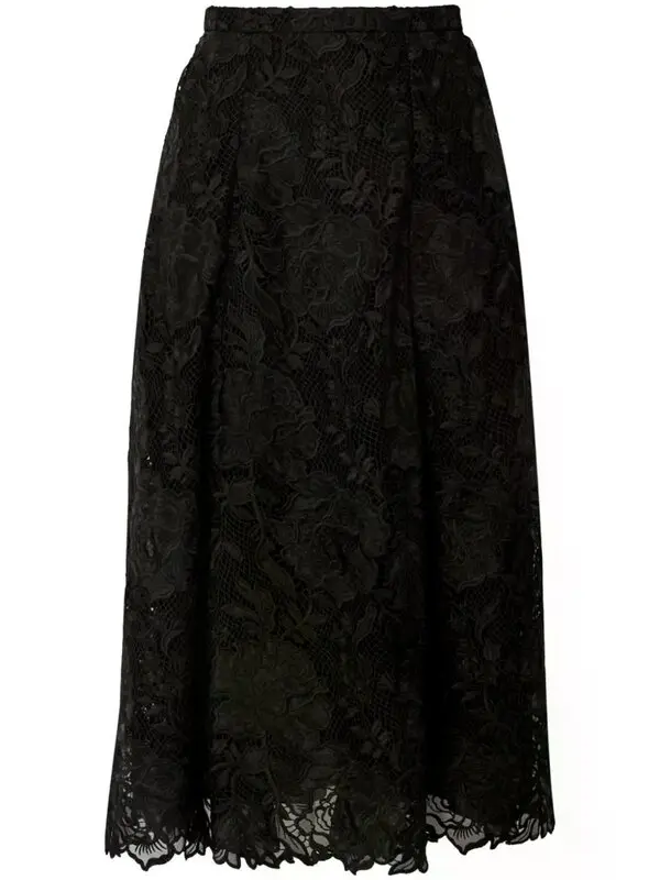 Erdem Guipure-lace Midi Skirt