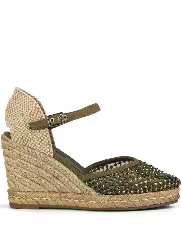 LE SILLA 100mm Gilda Espadrilles - Green