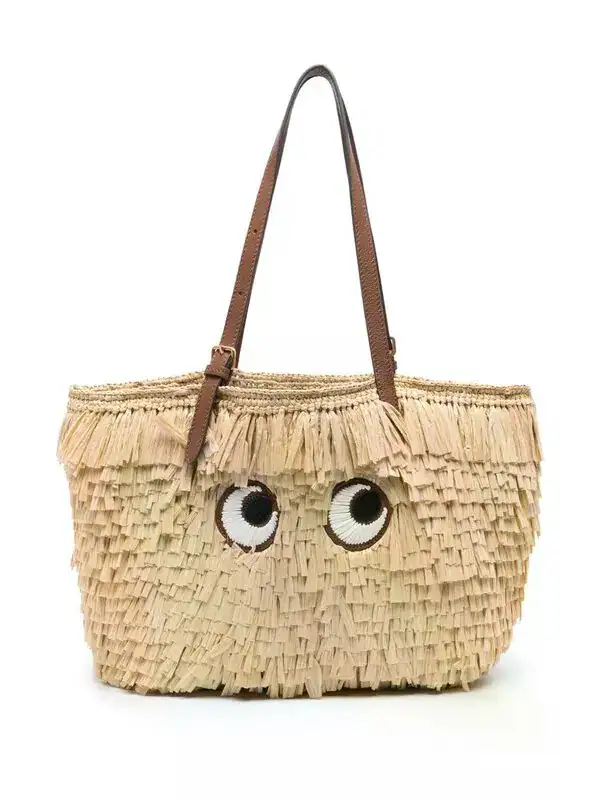 Anya Hindmarch Eyes Tote In Neutrals 38% Off Editorialist
