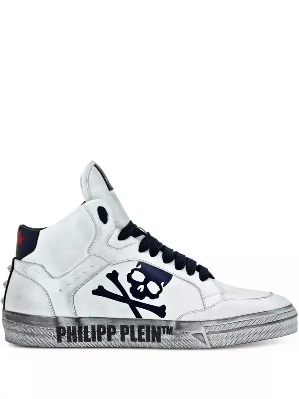 Philipp Plein Retrokickz Tm Mid-top Sneakers - White