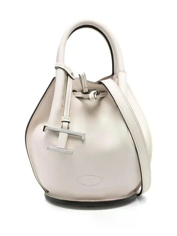 TOD'S Mini Buz Bucket Bag - Neutrals