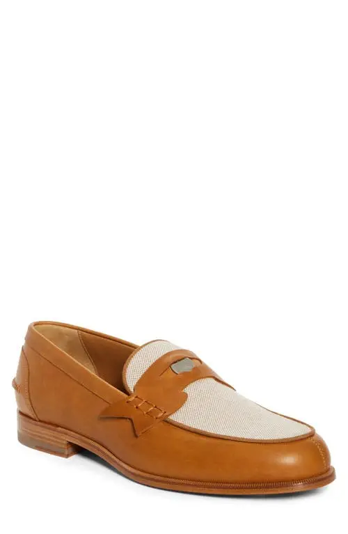 CHRISTIAN LOUBOUTIN Penny Loafer - Terra/ Brown