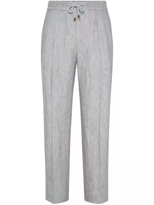 Brunello Cucinelli Drawstring Trousers - Grey