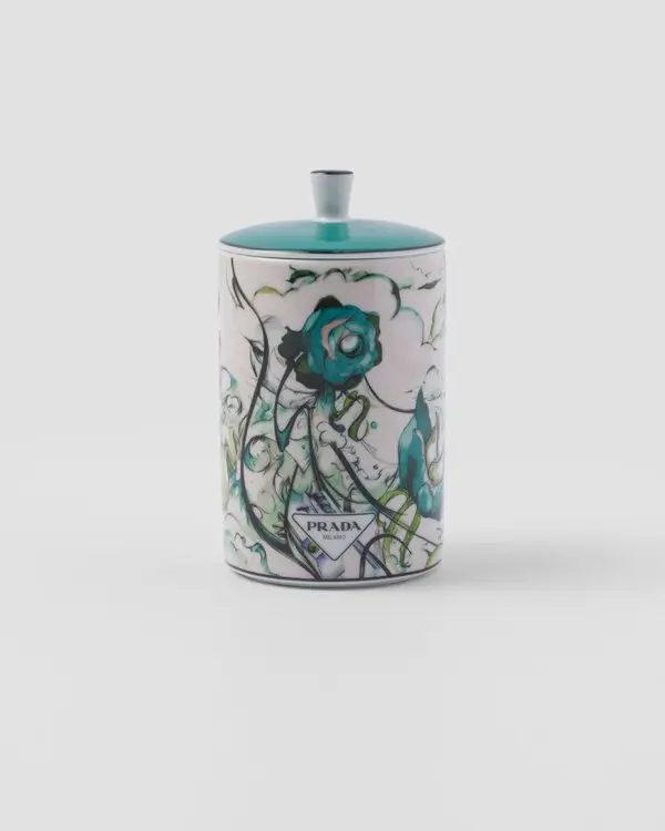 Prada Porcelain Scented Candle Florid - Jade Green