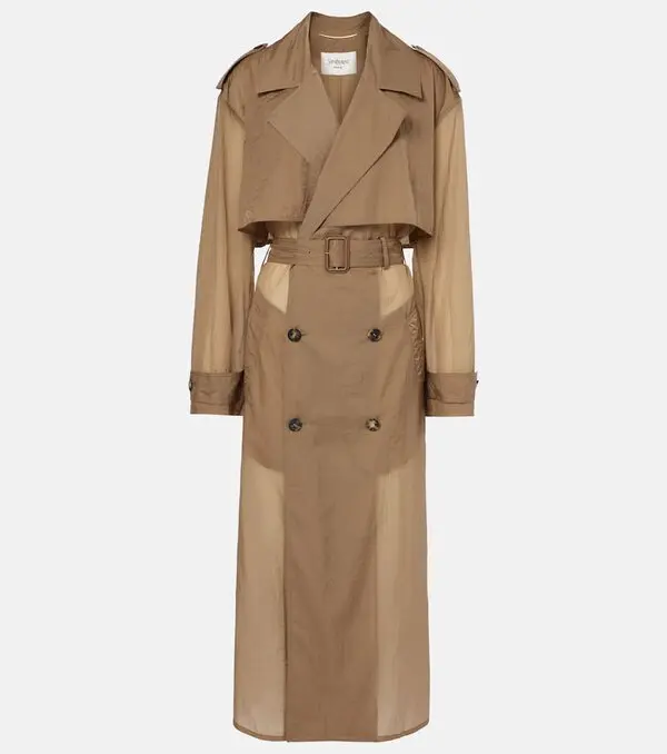 Saint Laurent Sheer Trench Coat
