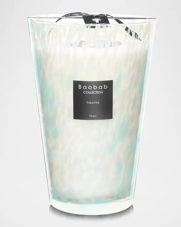 BAOBAB COLLECTION Max 35 Sapphire Pearls Scented Candle - Blue/wht