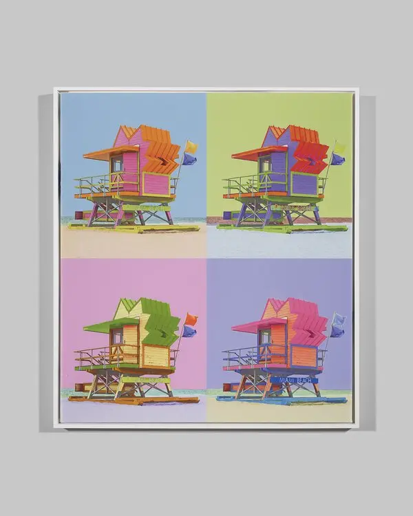 RFA FINE ART Silkscreen Miami 2" Giclee Canvas Art H. Scott