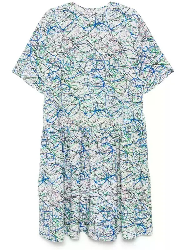 JNBY All-over Graphic Print Dress - White