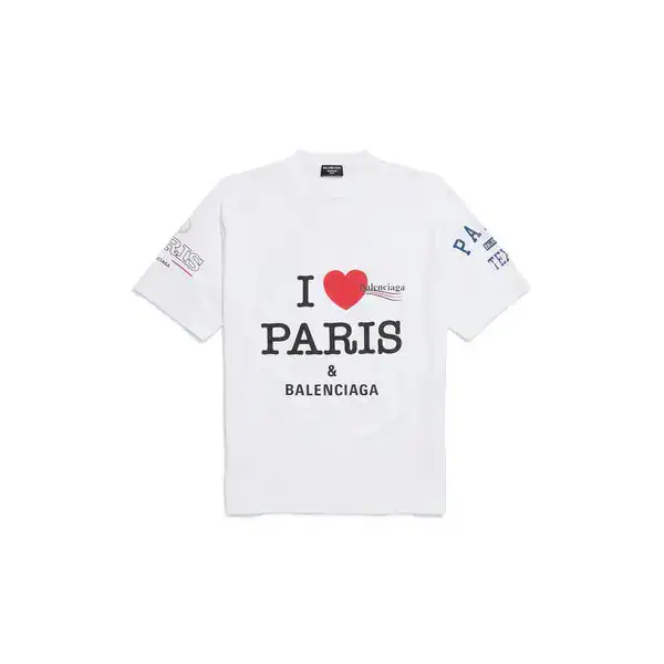 Balenciaga Overlayer Political Campaign T-Shirt - White | Editorialist