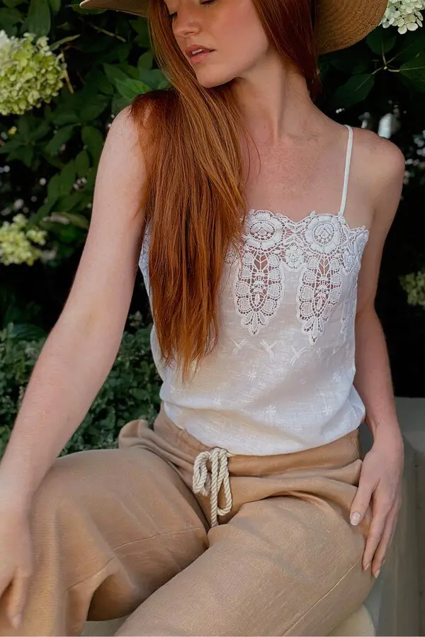 Miguelina Morgan Lace Cami
