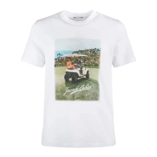 Jacob Cohen Crewneck T-shirt With Golf Print