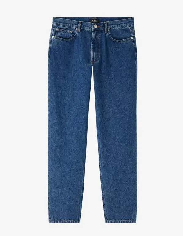 A.p.c. Stonewashed Indigo Straight-leg Jeans - Blue