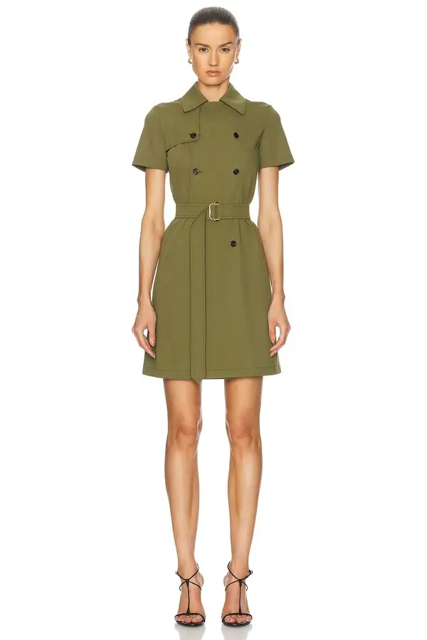 Burberry Mini Trench Dress - Kelp
