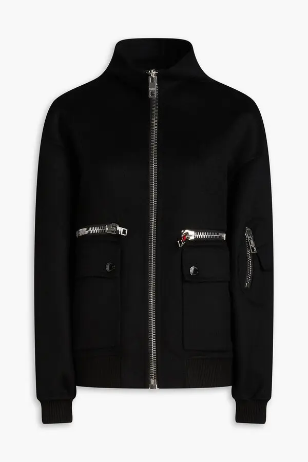 Sandro Brushed Wool-blend Felt Jacket