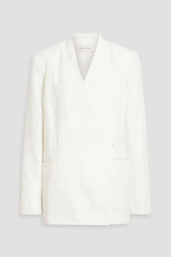 LOULOU STUDIO Lahari Twill Blazer - Ivory