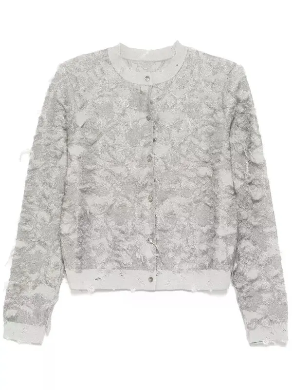 JNBY Rounded-collar Cardigan - Grey