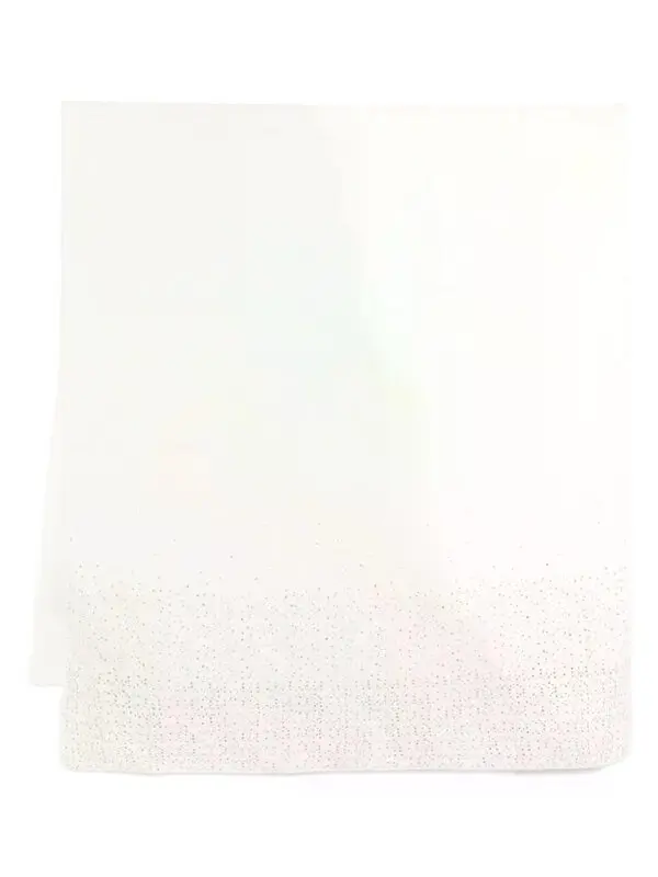 Ermanno Scervino Crystal-embellished Scarf - White