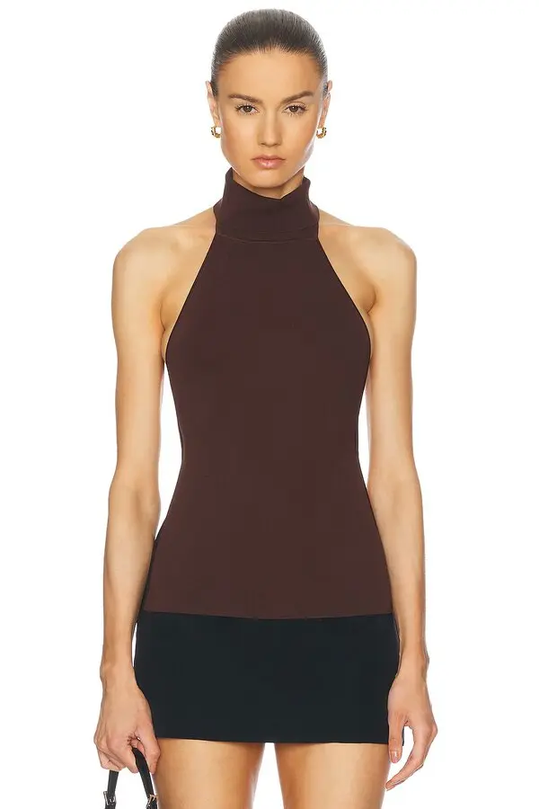 Cult Gaia Wake Knit Top - Java