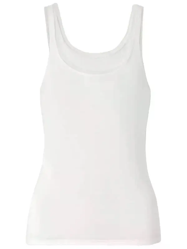 GENNY Scoop-neck Tank - White
