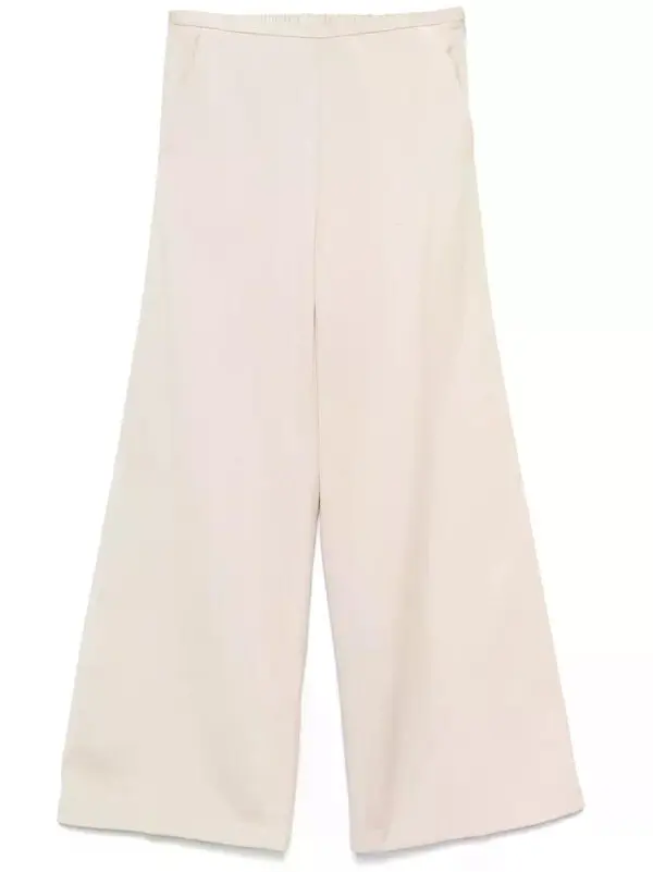 FORTE_FORTE Cotton Twill Trousers - Neutrals