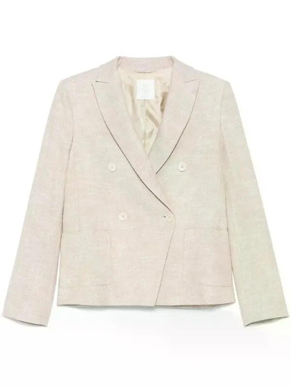Eleventy Metallic-threading Blazer