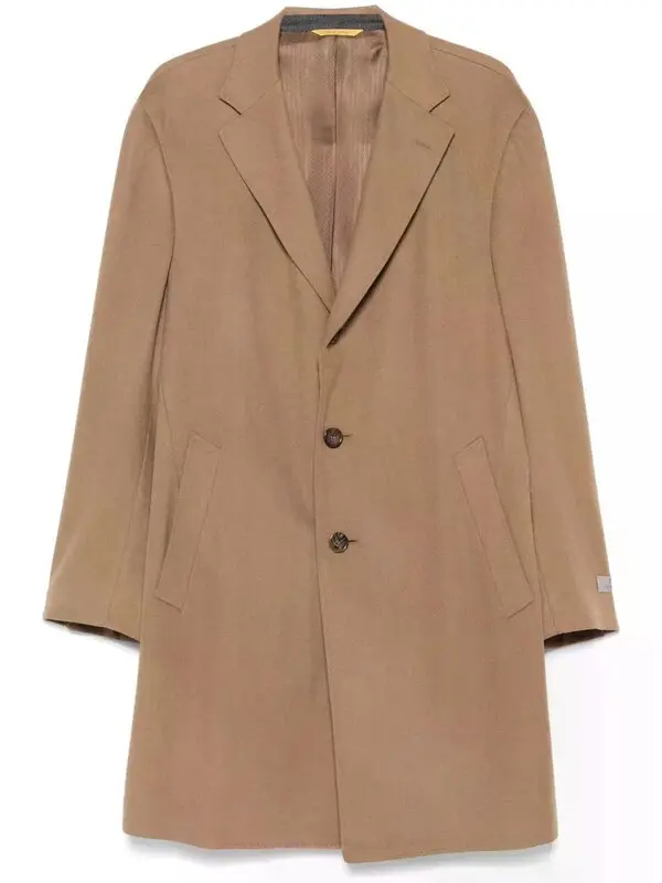 Canali Tailored Cashmere Coat - Brown