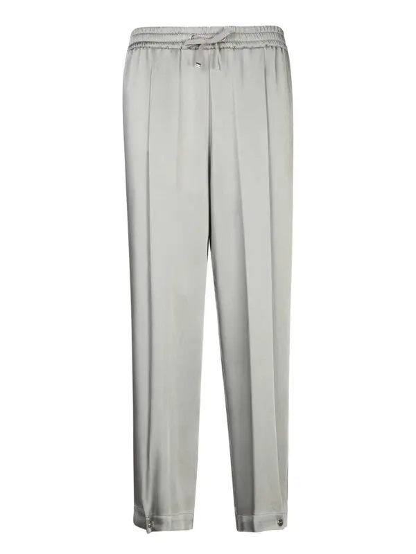Herno Satin Trousers - Grey