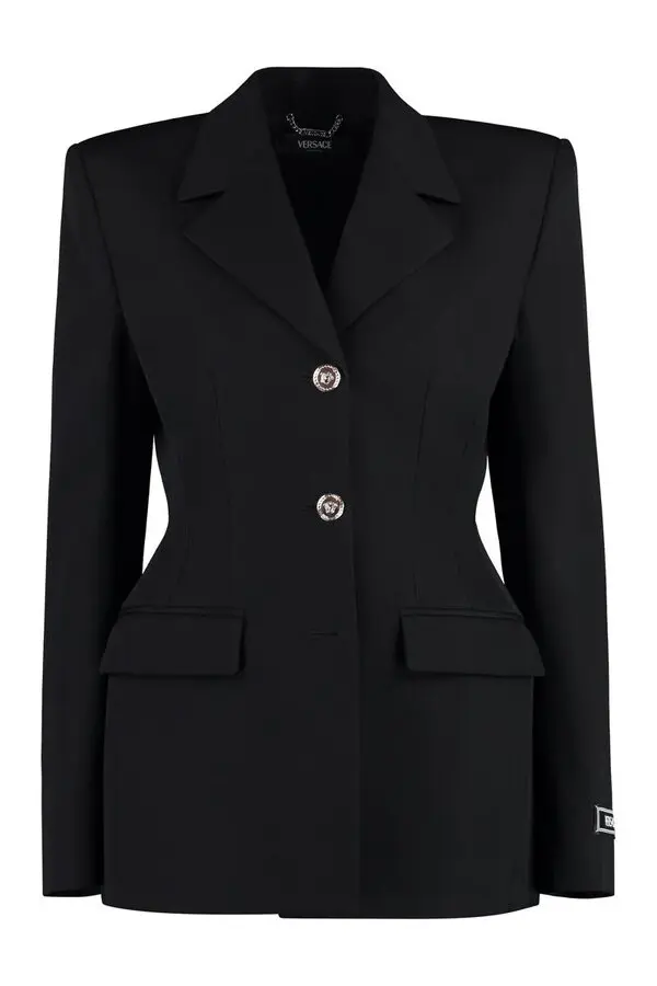 Versace Wool Single-breasted Blazer