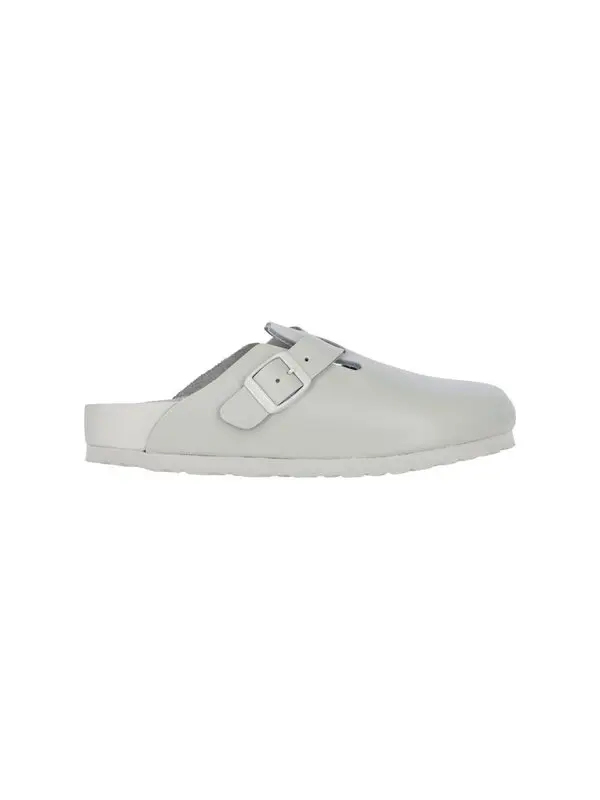 1774 BIRKENSTOCK Boston Leather Sabots - Gray