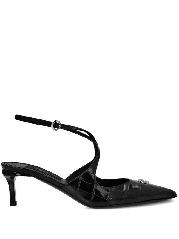 Philipp Plein Crocco-print Pumps