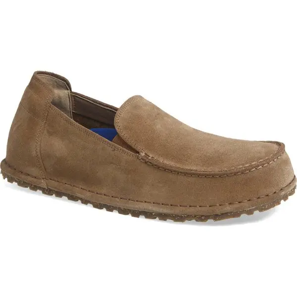 BIRKENSTOCK Lutti Moc Toe Loafer - Grey Taupe