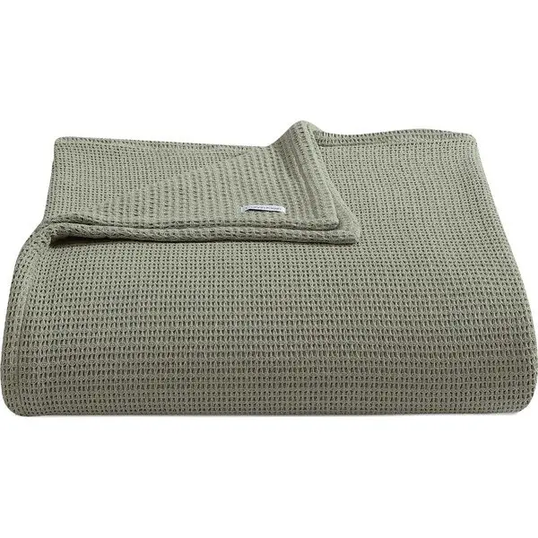 CALVIN KLEIN HOME Honeycomb Cotton Blanket