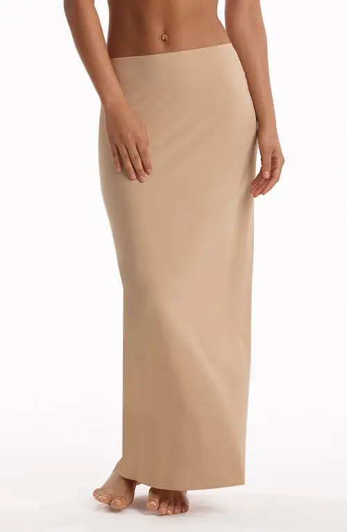 Commando Classic Maxi Slip Skirt - Beige