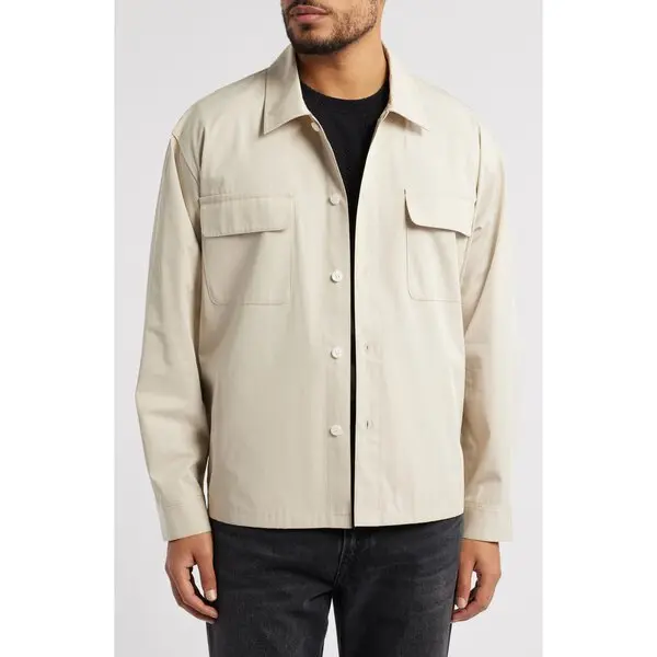 FRAME Double Pocket Overshirt - Light Beige