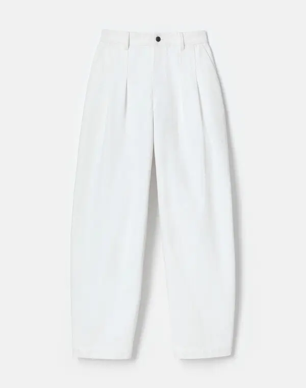 Lafayette 148 New York Cotton Denim High-rise Barrel Leg Ankle Jean