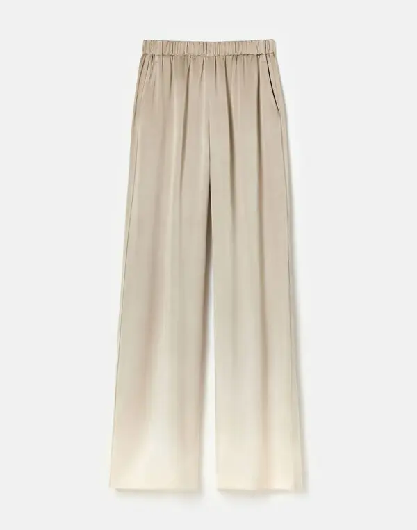 Lafayette 148 New York Dip Dye Print Silk Satin Riverside Pant