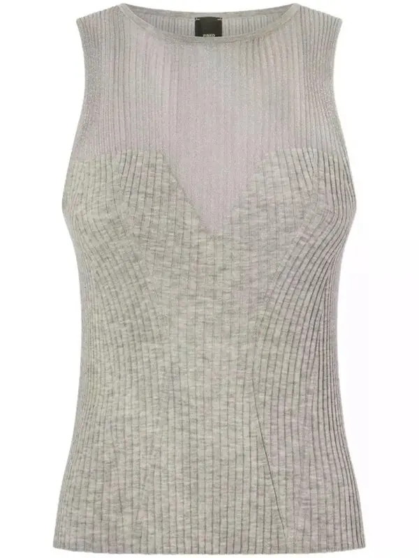 Pinko Ribbed Tank - Grey
