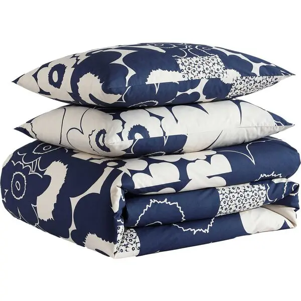 Marimekko Unikko Kollaasi Duver Cover & Shams Set