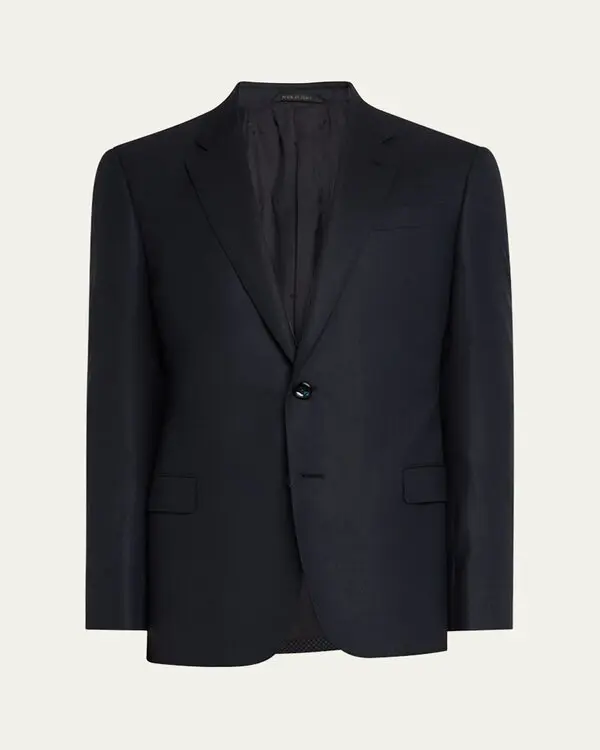 Giorgio Armani Textured Super 180s Wool Suit