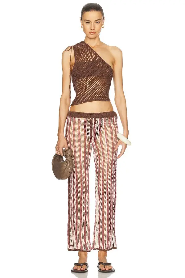Akoia Swim Marti Pant Set In Brown