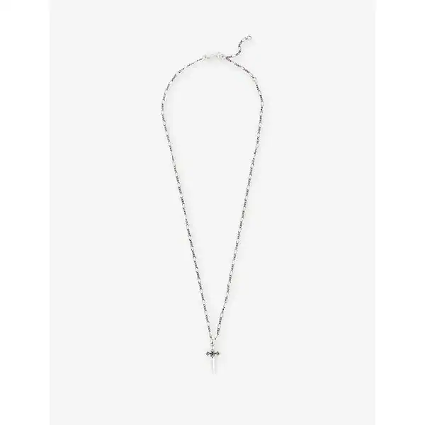 Serge Denimes Estoc Oxidised-Finish Sterling Necklace Silver