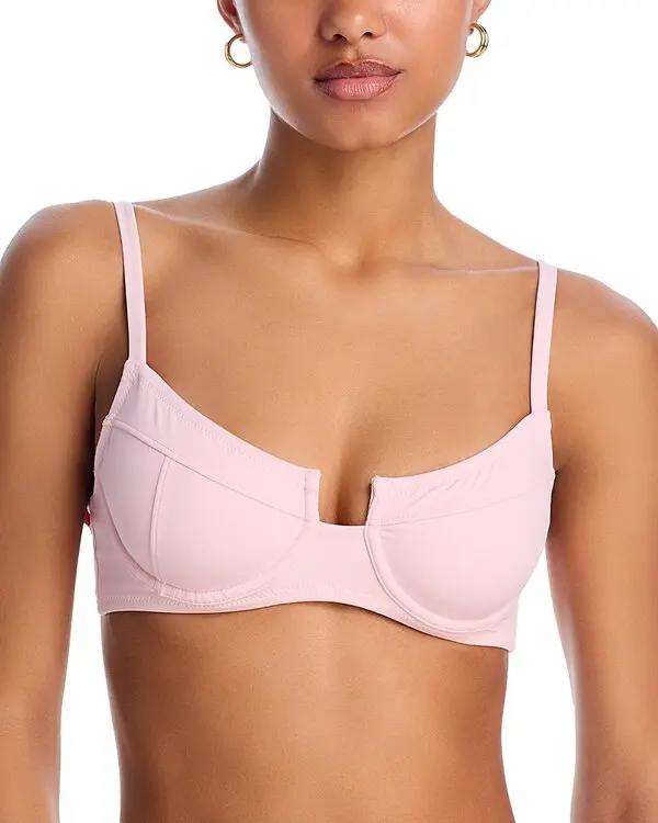 Solid & Striped The Harley Bikini Top - Carnation