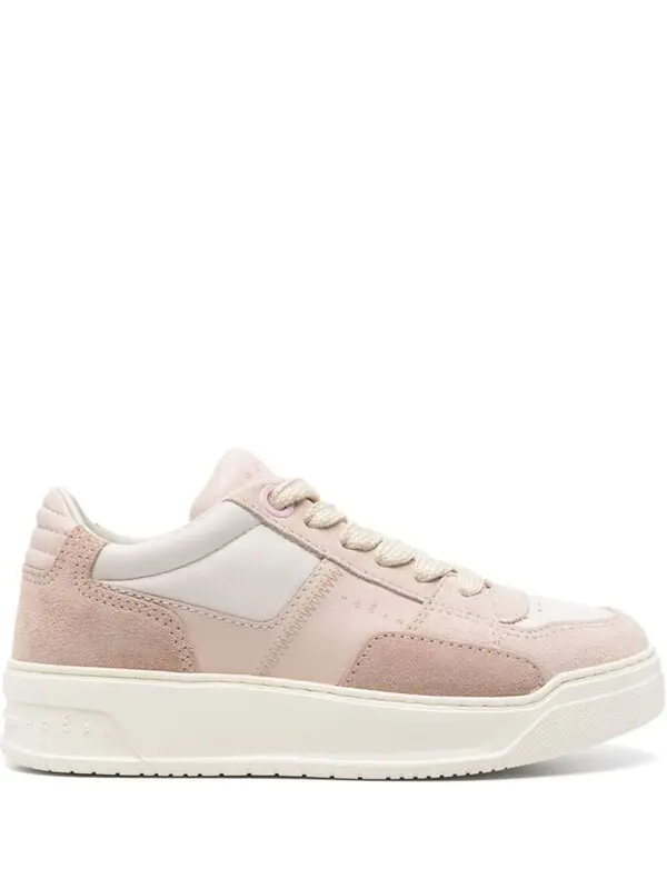 Hogan Chamallow Nappa And Suede Sneakers - Multicolor