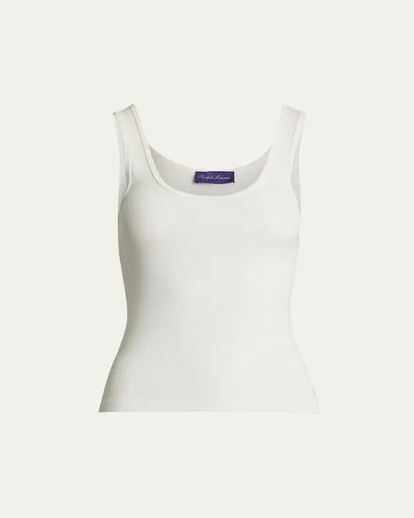 Ralph Lauren Ellis Rib-knit Tank Top - White
