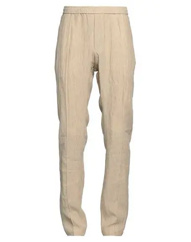 Emporio Armani Linen Tapered Leg Pants - Beige